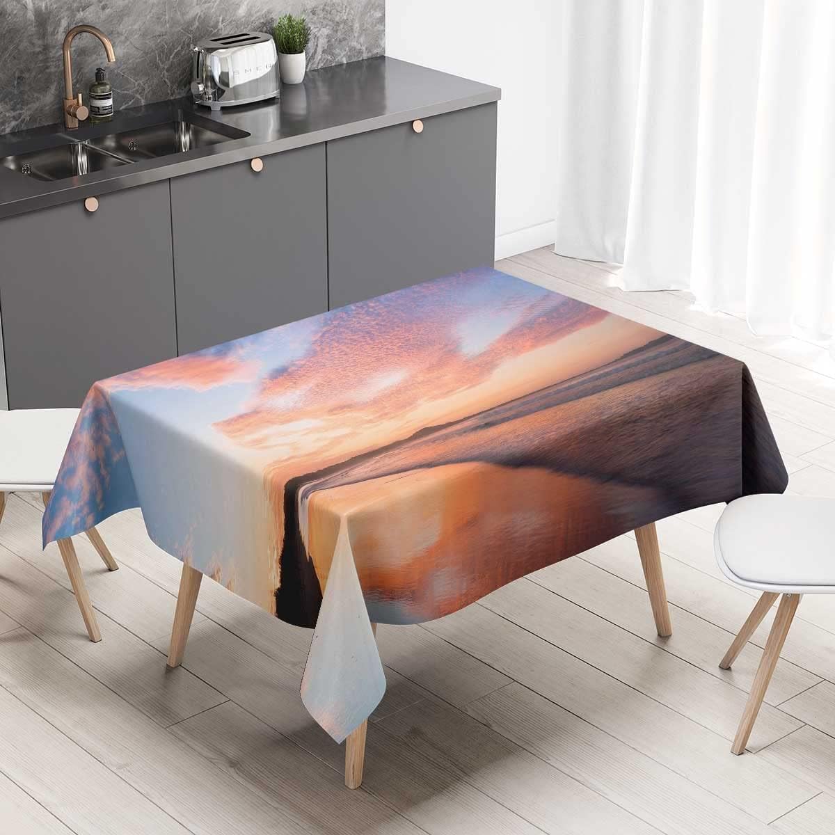 Texture Geometry Checkered Curve Glass Table Tops Cut to Size Picnic Table Cloths Decor for Home ...