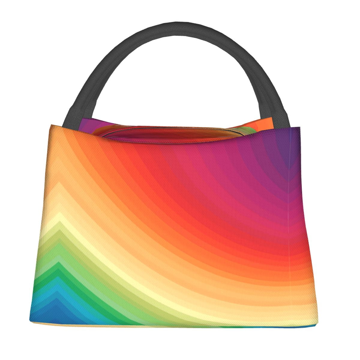 Texture Lunch Bag LGBT Pride Flag Casual Lunch Box For Office ...