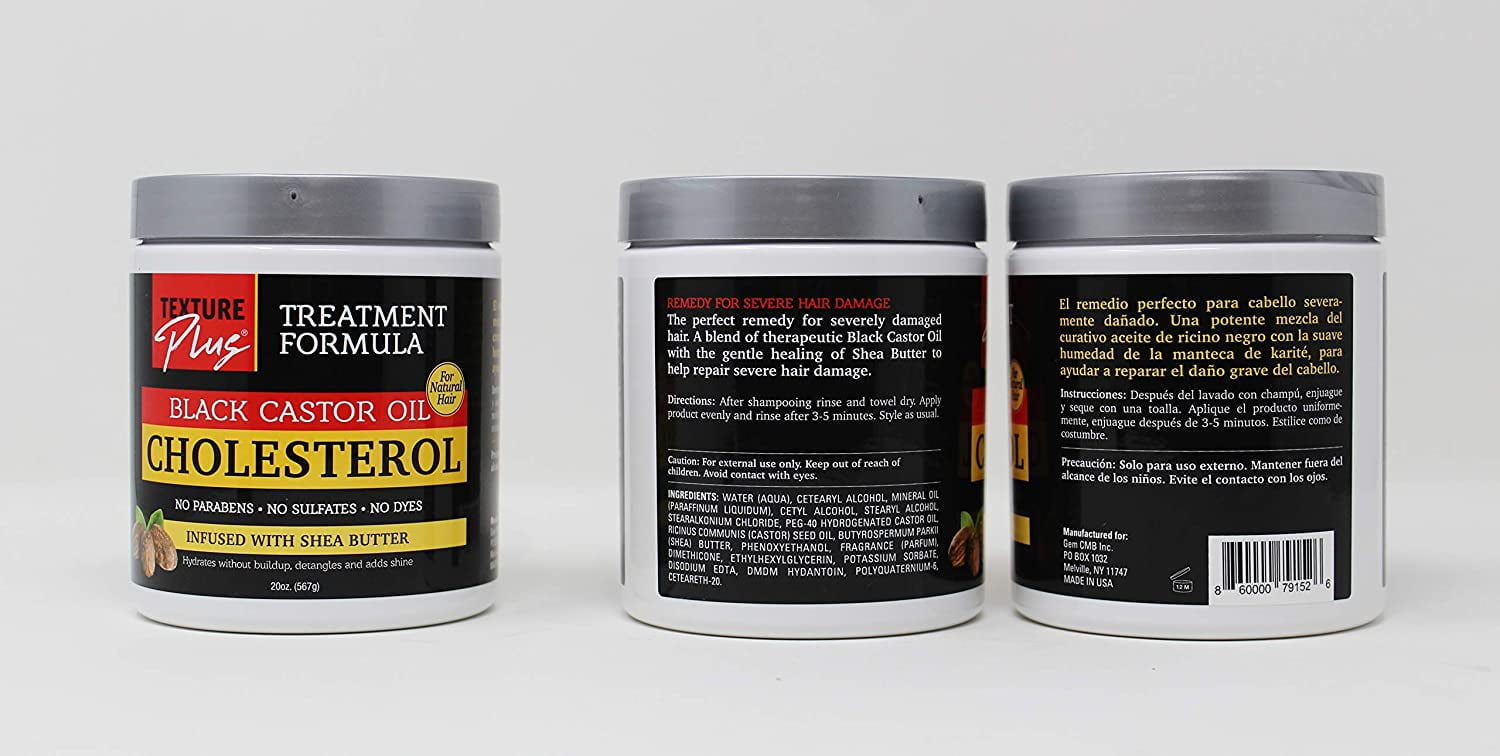 Texture Plus Black Castor Oil Cholesterol Conditioner,20 Oz - Walmart.com