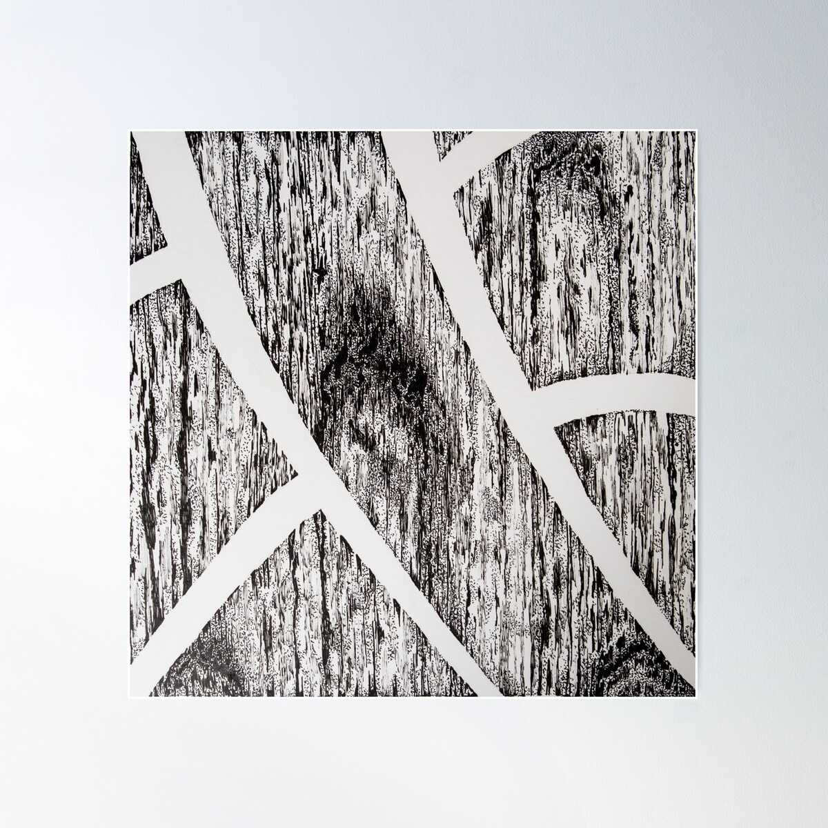 Texture Pointillism Poster Wall Art, Modern Wall Decor For Living Room ...