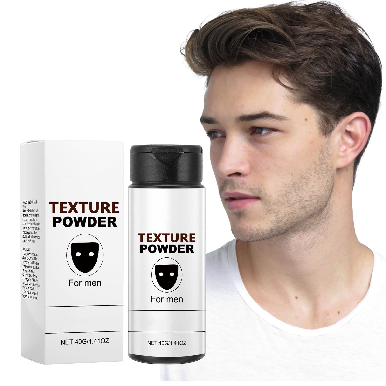 Texture Powder for Men, Natural Look Mens Powder, Easy to Apply ...