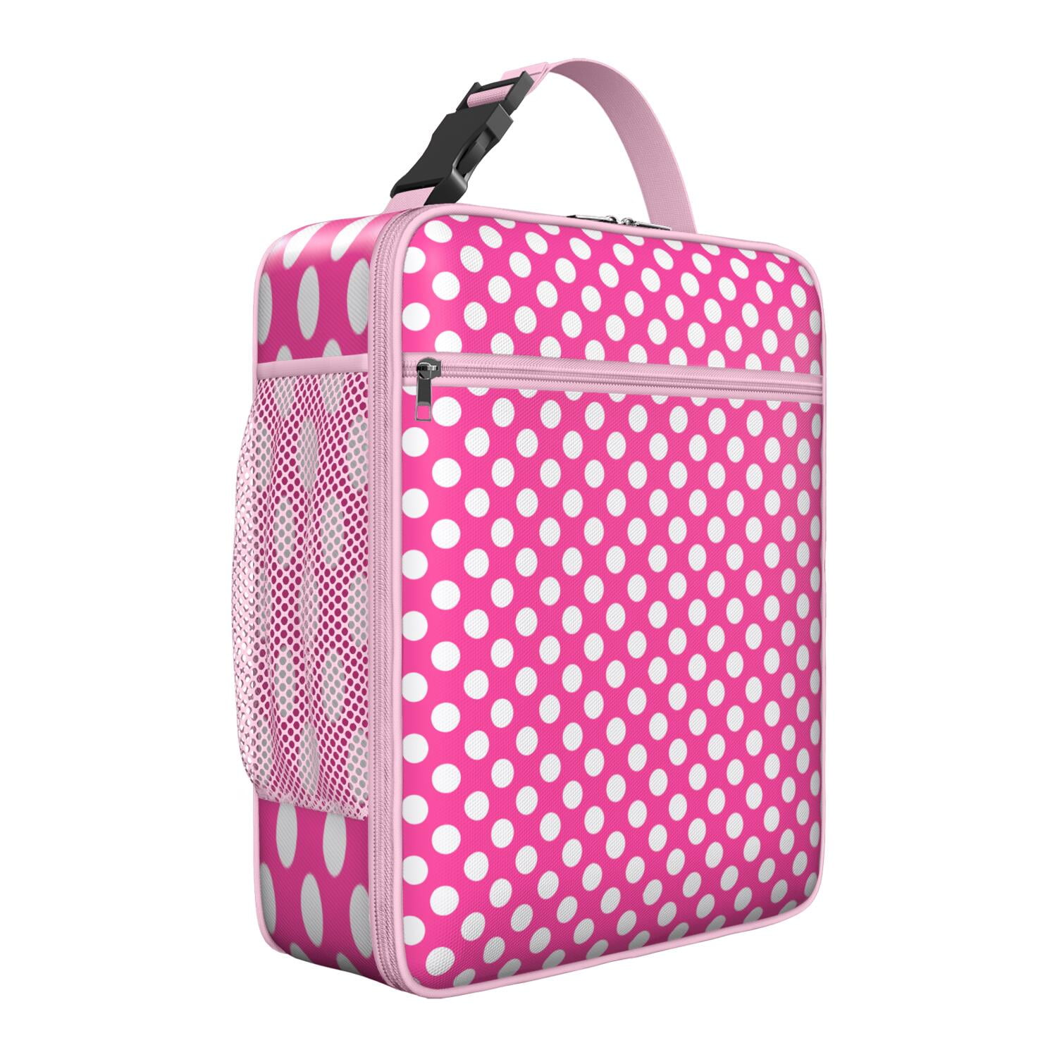 Texture Print Insulated Lunch Bag - Leakproof Reusable Portable Cooler ...