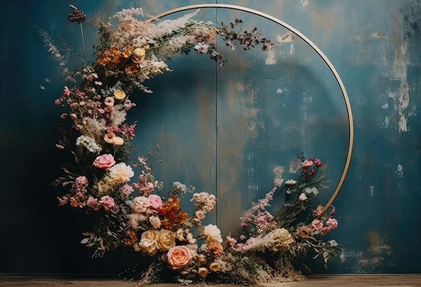 Texture Wall Flower Wreath Adult Birthday Wedding Maternity Portrait r ...