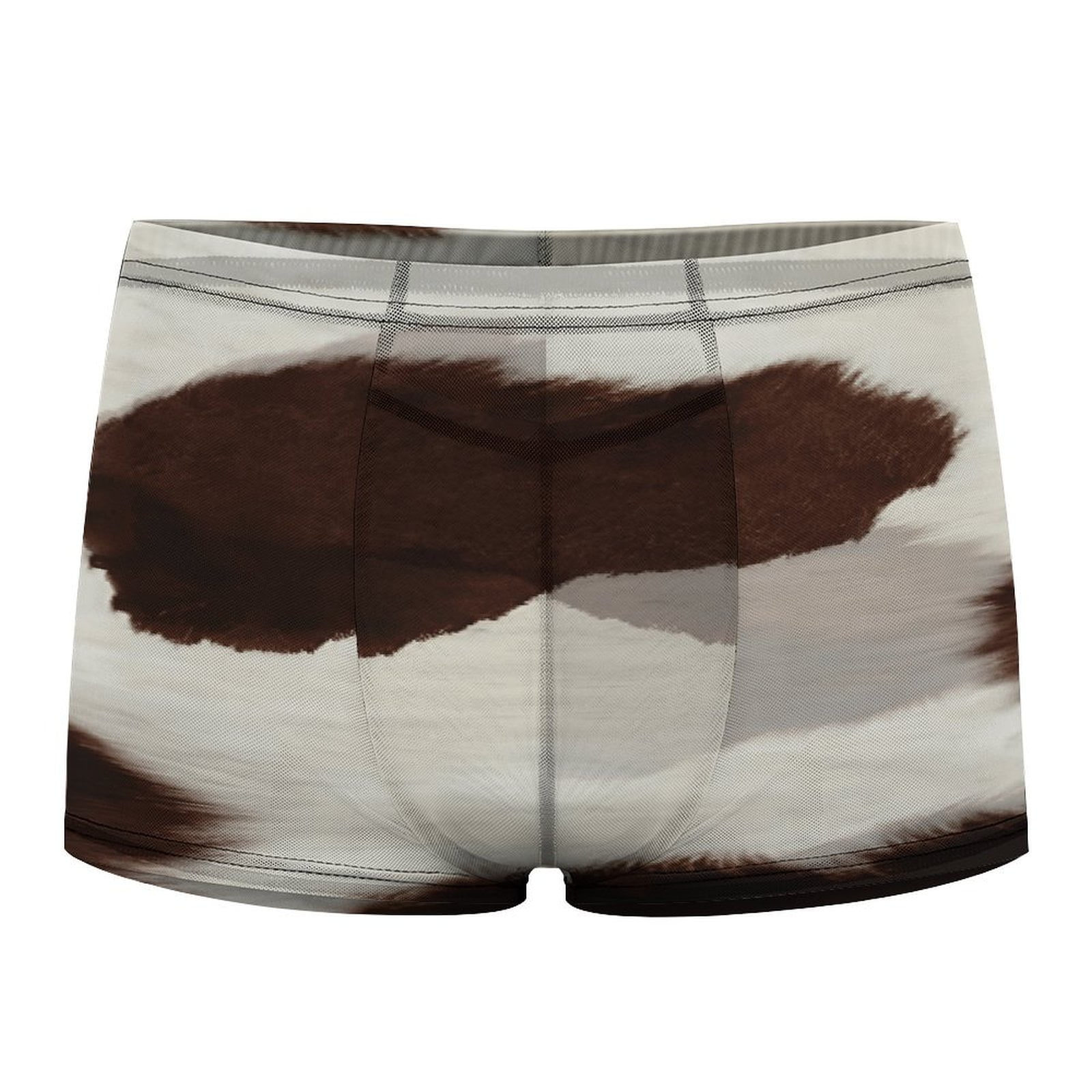 Texture of Brown Cowhide with Brown Spots Men's Mesh Boxer Briefs ...