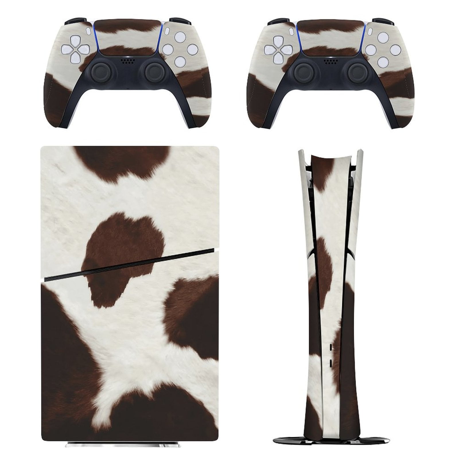 Texture of Brown Cowhide with Brown Spots PS5/PS5 Pro/PS5 Slim Digital ...