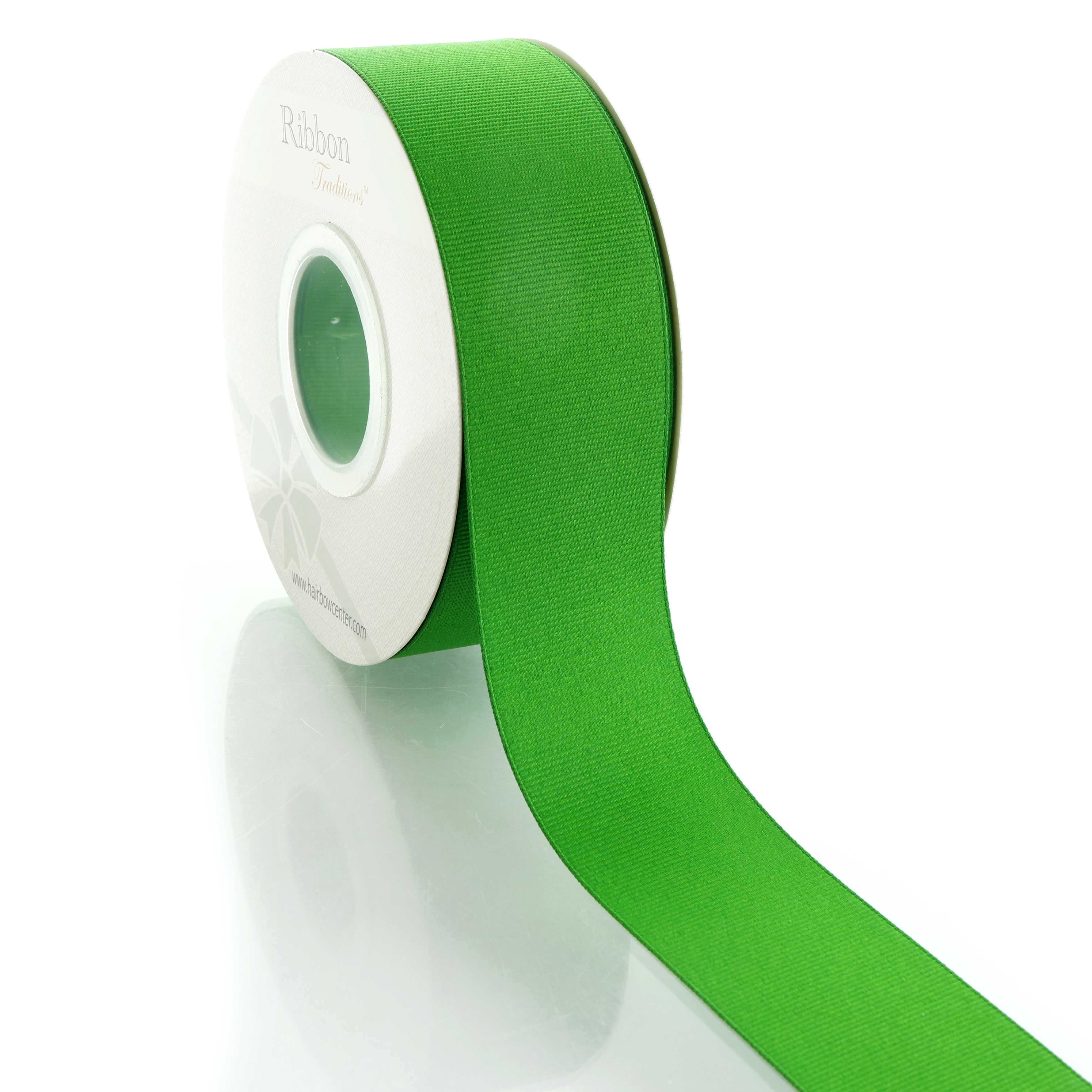 Textured 1.5" Grosgrain Ribbon Solid Emerald Green 25 Yard - Walmart.com