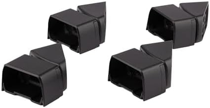 Textured Black Aluminum Rapid Rail Horizontal Angle Bracket Kit (4-Pack ...