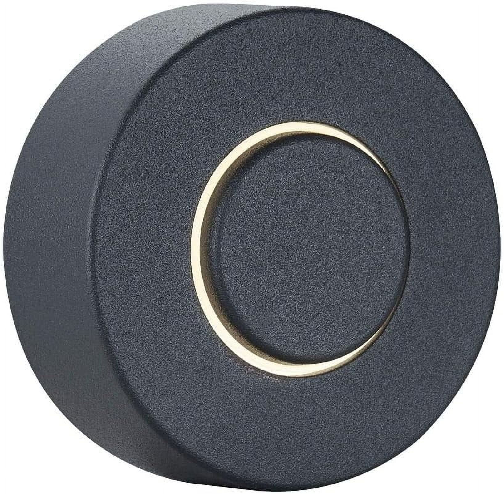 Textured Black LED Lighted Round Doorbell Button - Walmart.com