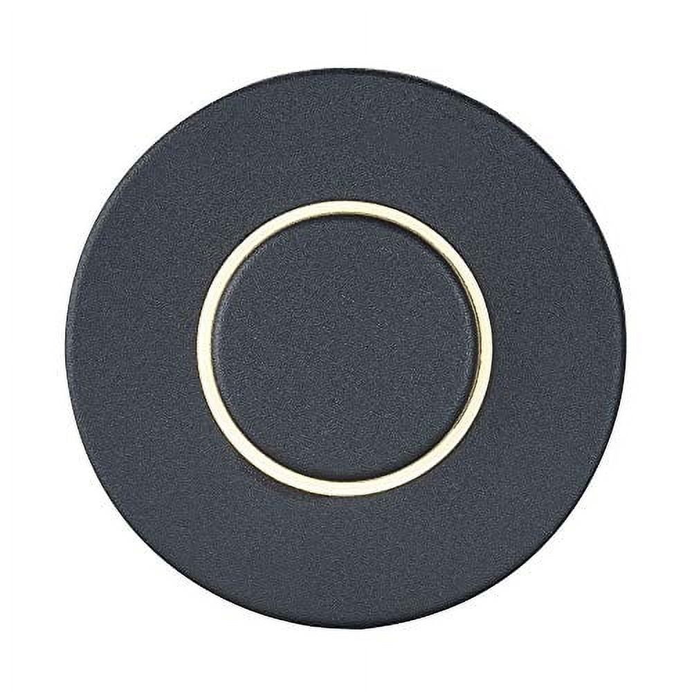 Textured Black LED Lighted Round Doorbell Button - Walmart.com