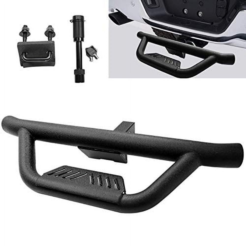 Textured Black Universal Hitch Step bar Custom fit Vehicles with 2 ...