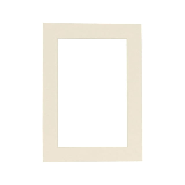 Textured Cream Acid Free 16x20 Picture Frame Mats with White Core Bevel ...