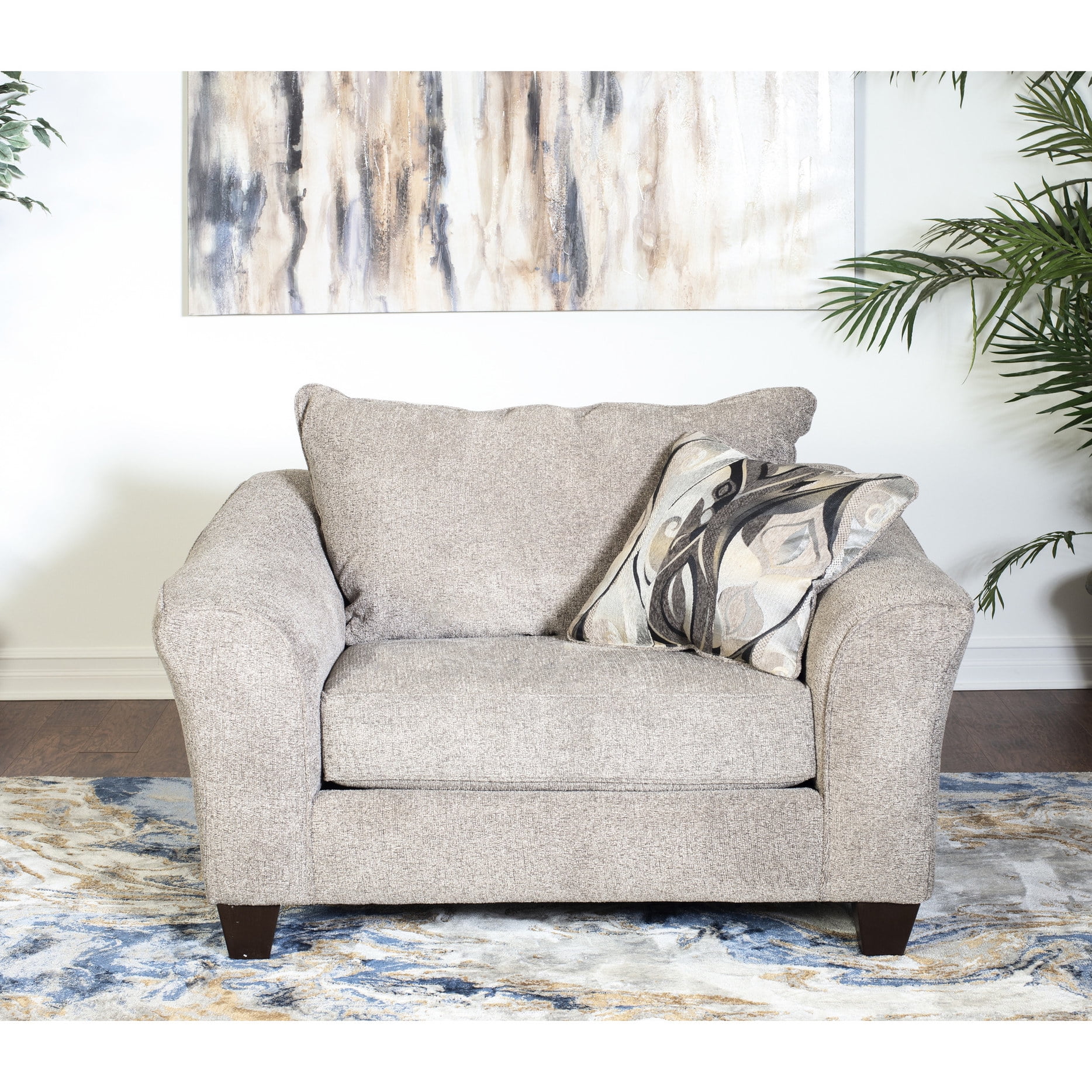 Textured Fabric Pillowback Chair | Comfort in Primary Living | High ...