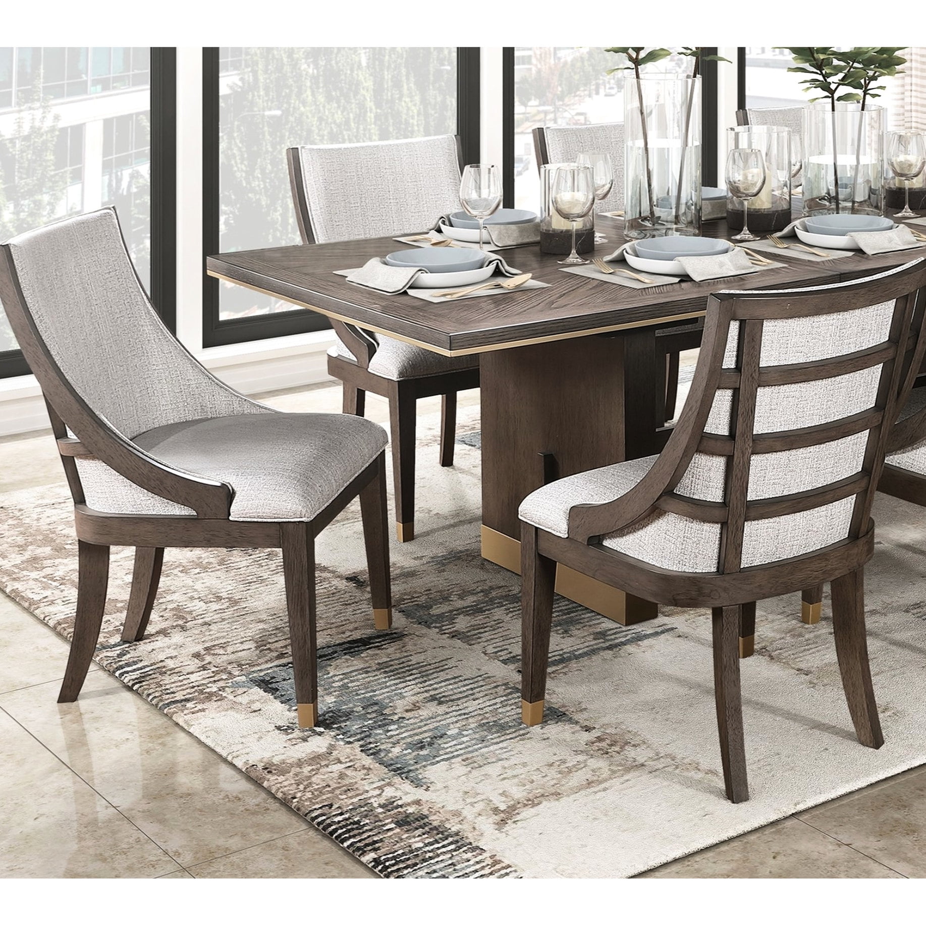 Textured Fabric Upholstery - Supportive Sitting for Meals - Dining Area ...