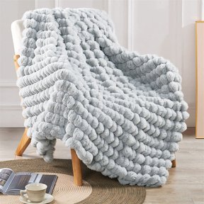 Frye Luxe Faux Fur Throw Blanket (60 in X 70 in) Cream - Walmart.com