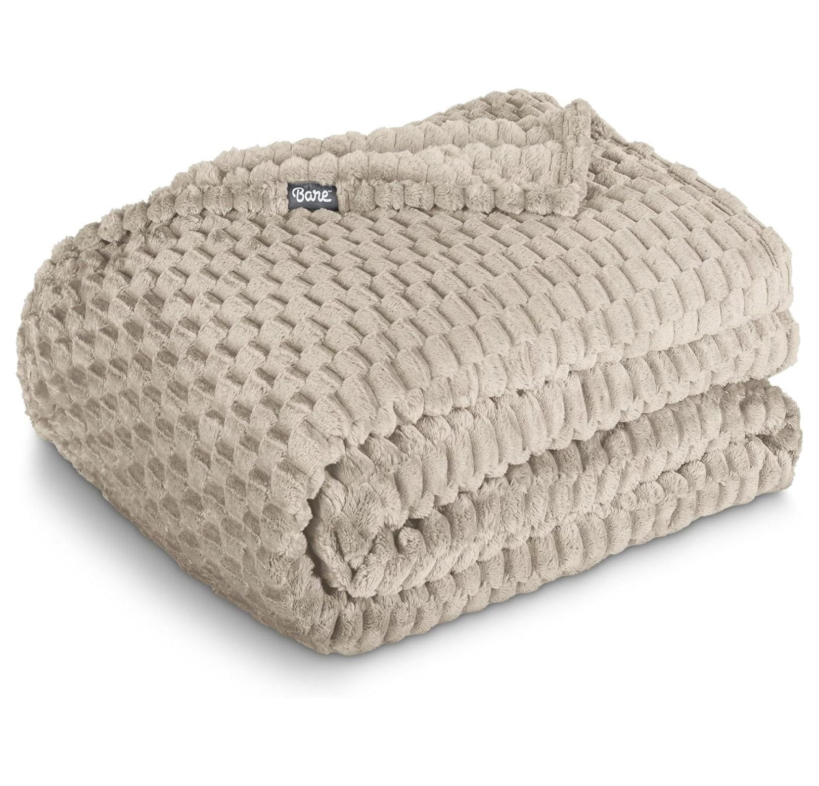 Textured Fleece Microplush Blanket - Extra Long - Lightweight Throw for ...