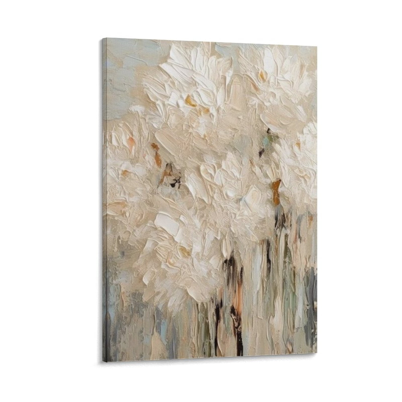 Textured Flower Painting on Canvas Original Abstract Painting Flower ...