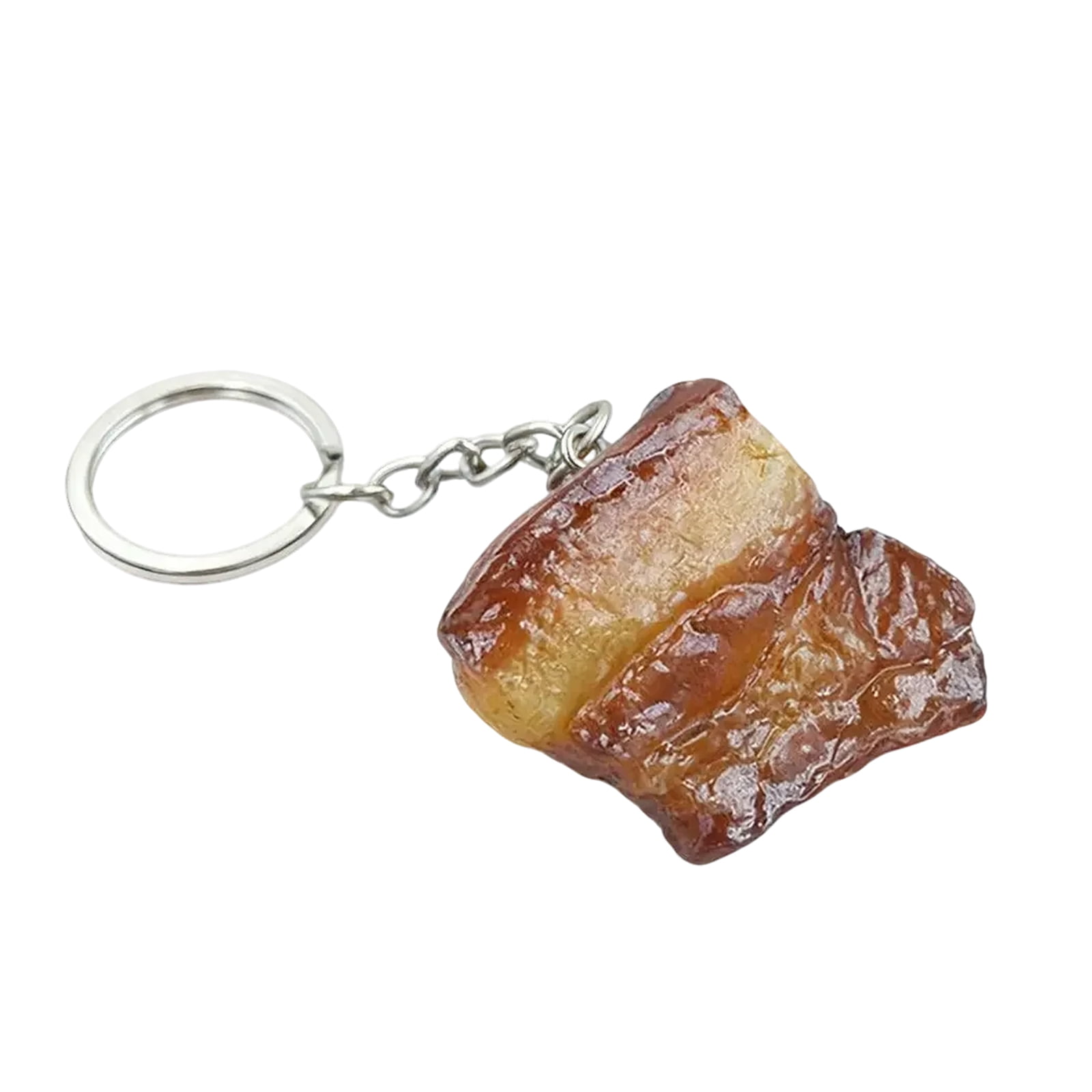 Textured Fruit Shaped Keychain Realistic Lychee Pattern Lightweight ...