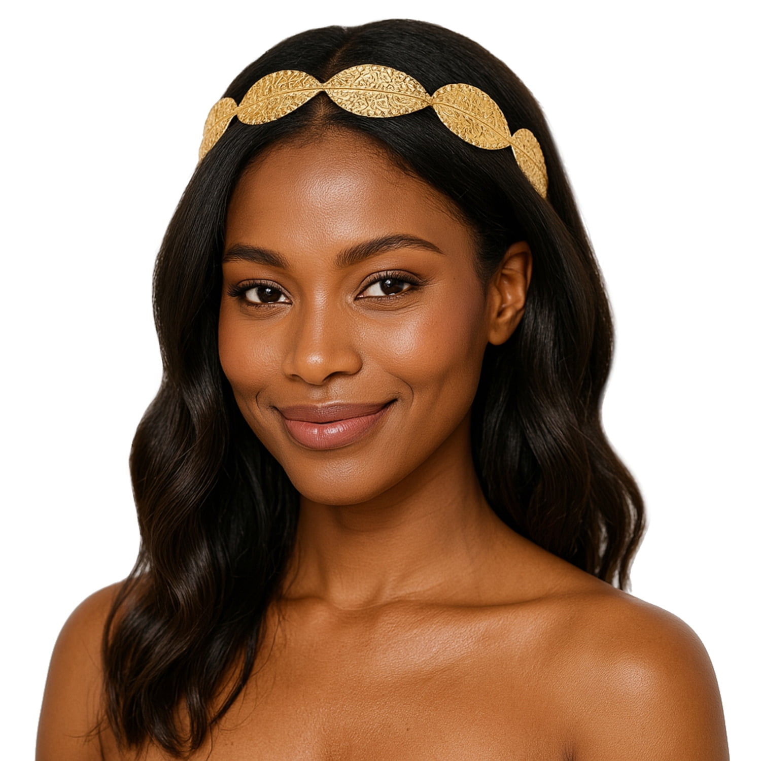 Textured Gold Leaf Roman Headband Costume Accessory - Walmart.com