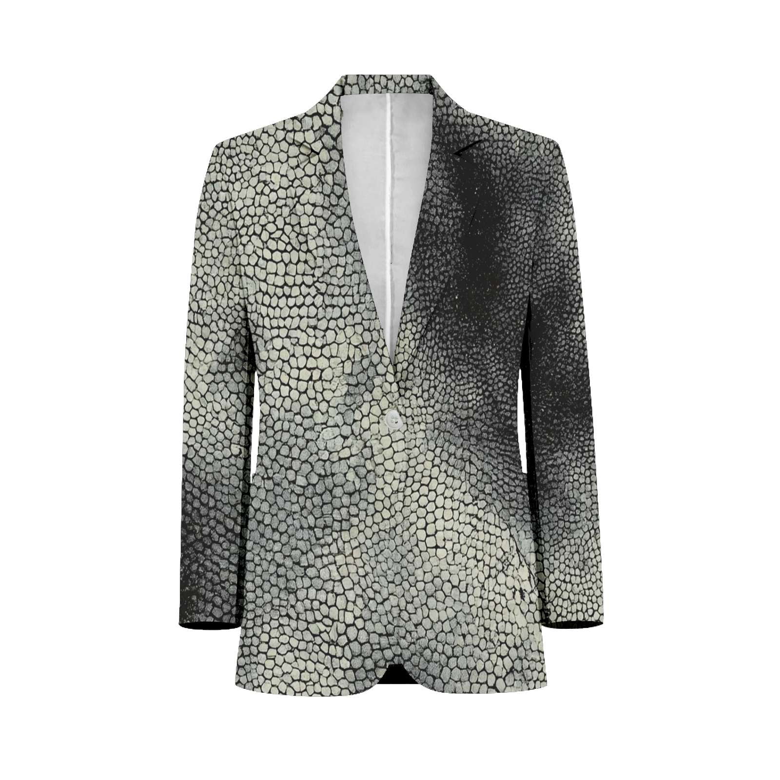 Textured Stone Abstract Grayscale Pattern Customized Men's Suits full ...