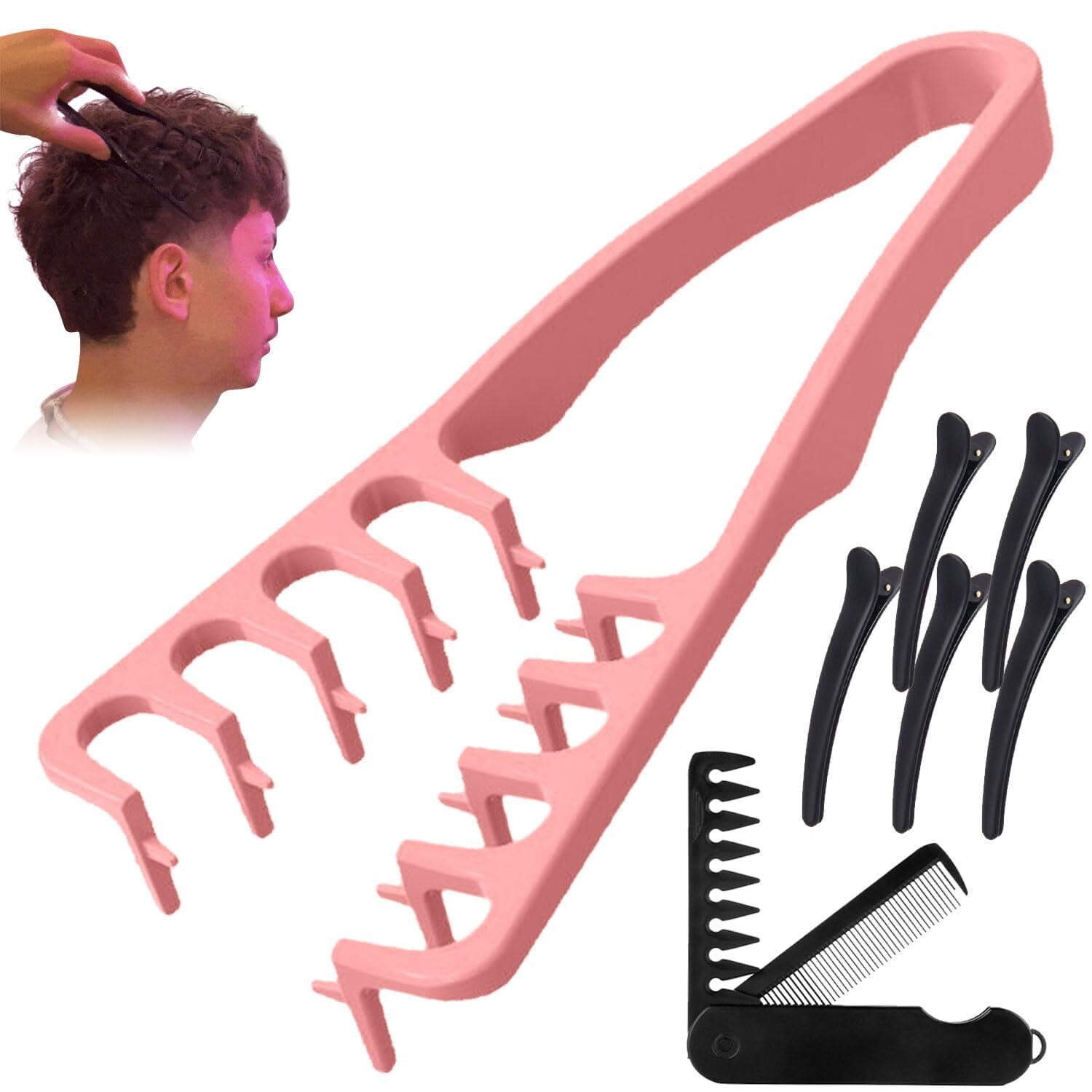 Textured Styling Comb, Volumizing Wide-Tooth Hair Styling Comb, 2025 ...