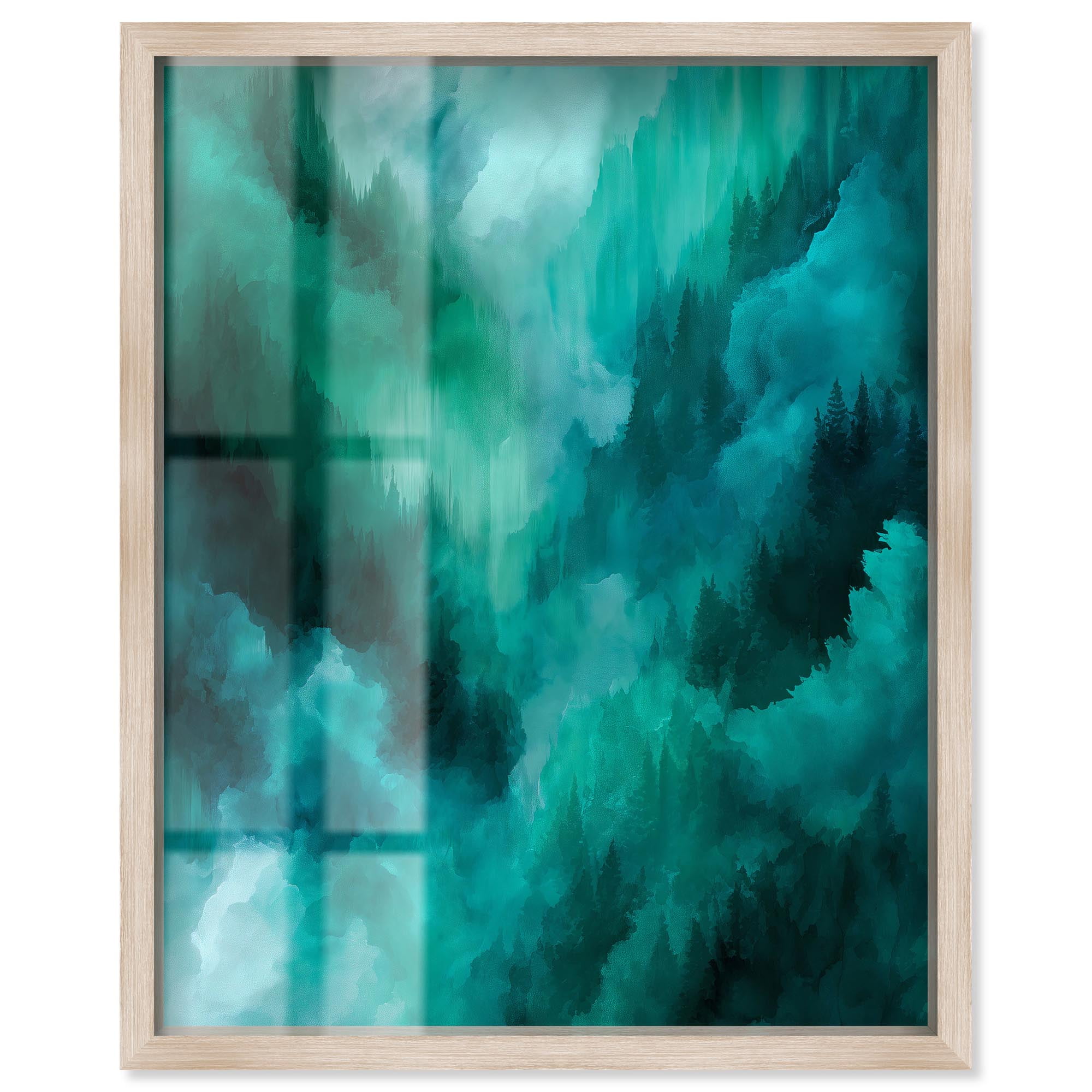 Textured Teal II Shadowbox Print Teal Abstract Art by Art Remedy ...