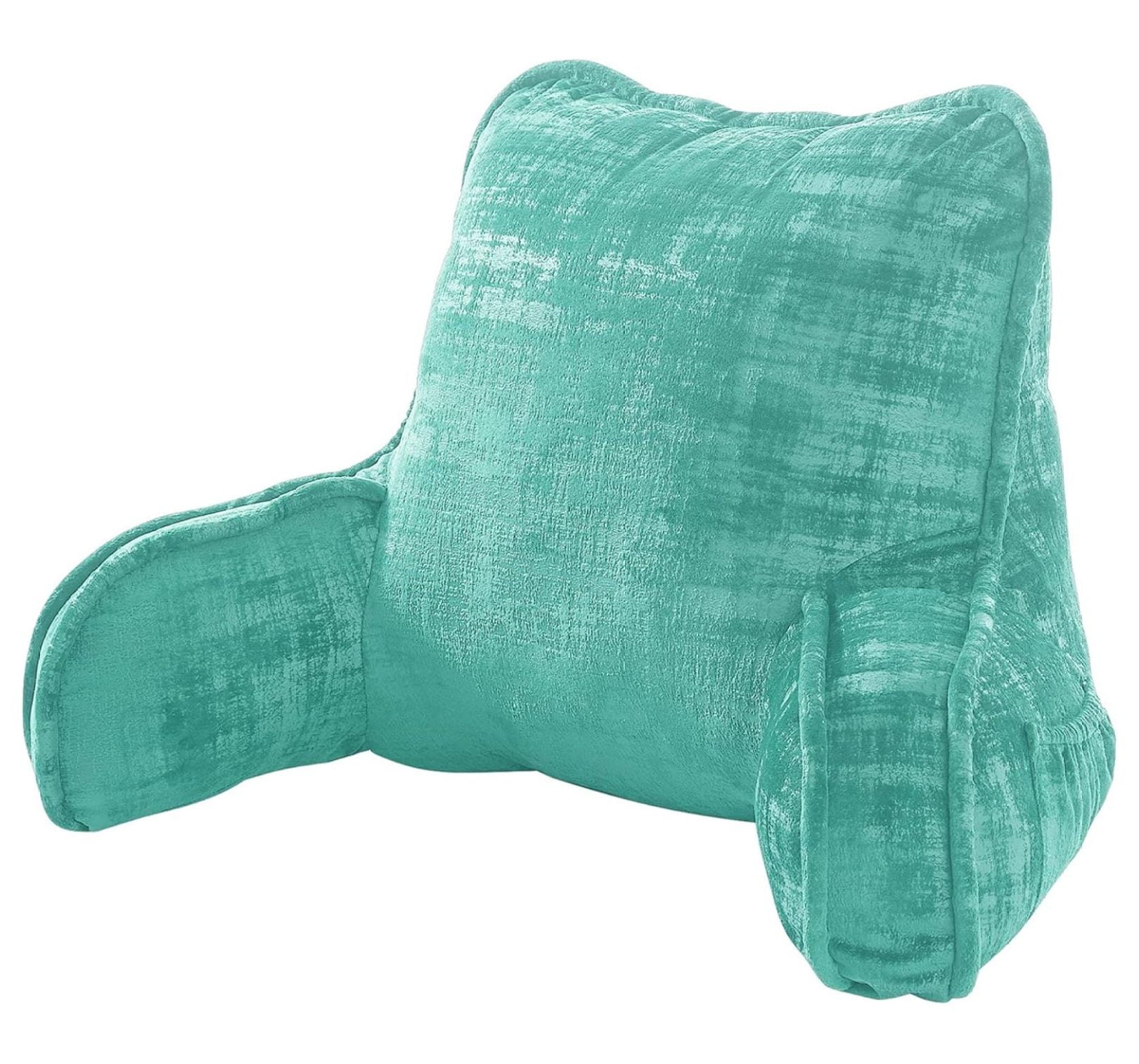 Textured Velvet Bedrest Reading Pillow with DIY Filling, Need Assembly ...