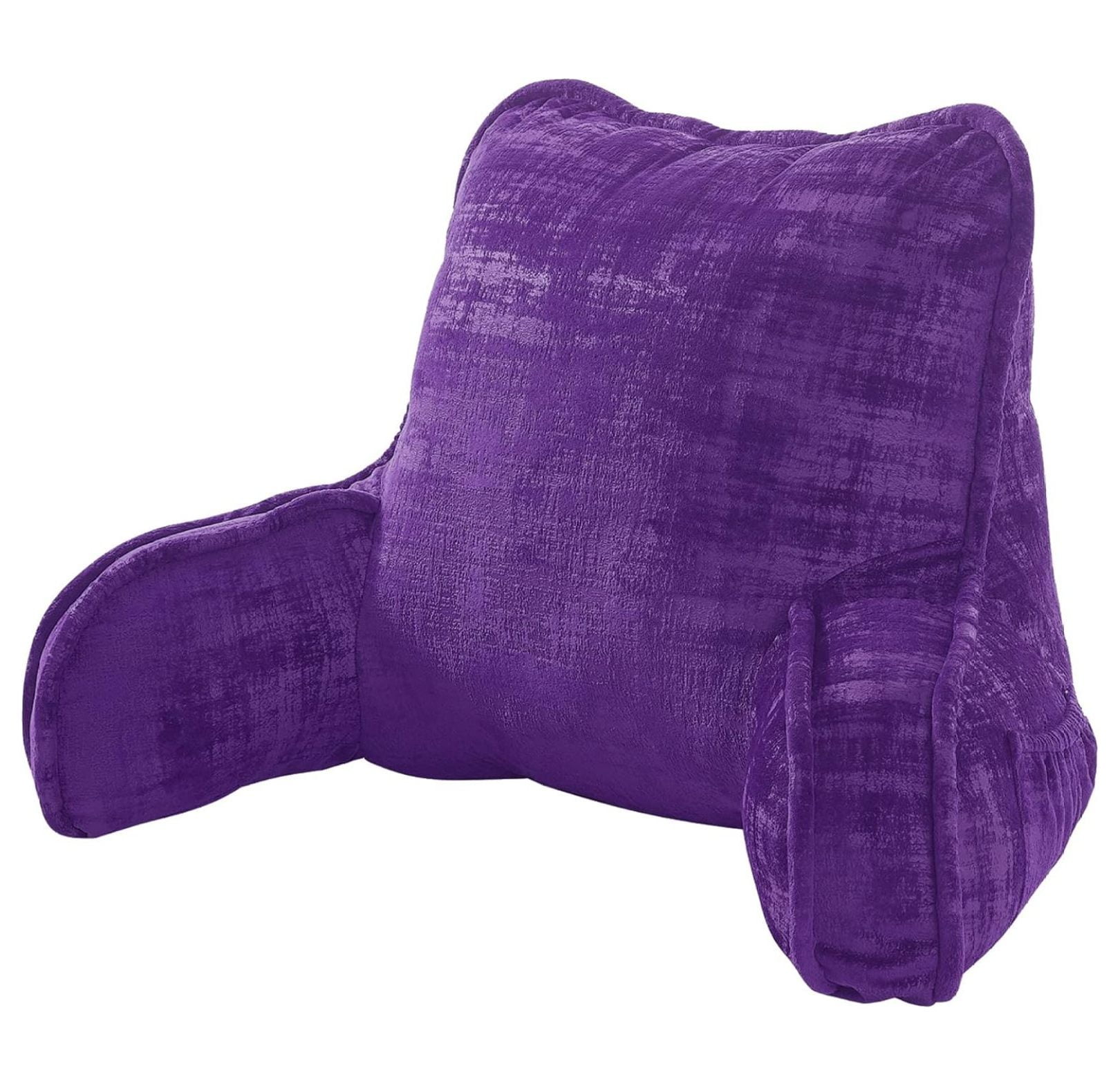 Textured Velvet Bedrest Reading Pillow with DIY Filling, Need Assembly ...