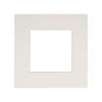 Pack of 10 16x16 Square White Picture Mats with White Core Bevel Cut ...