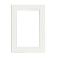 Textured White Acid Free 5x7 Picture Frame Mats with White Core Bevel ...