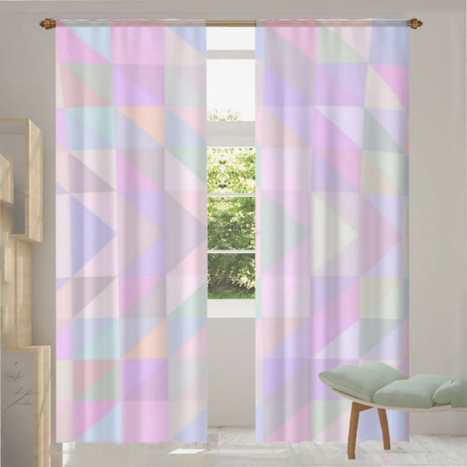 Textures Glitter Foil Confetti And Metal Rainbow Gradient Window Tulle ...