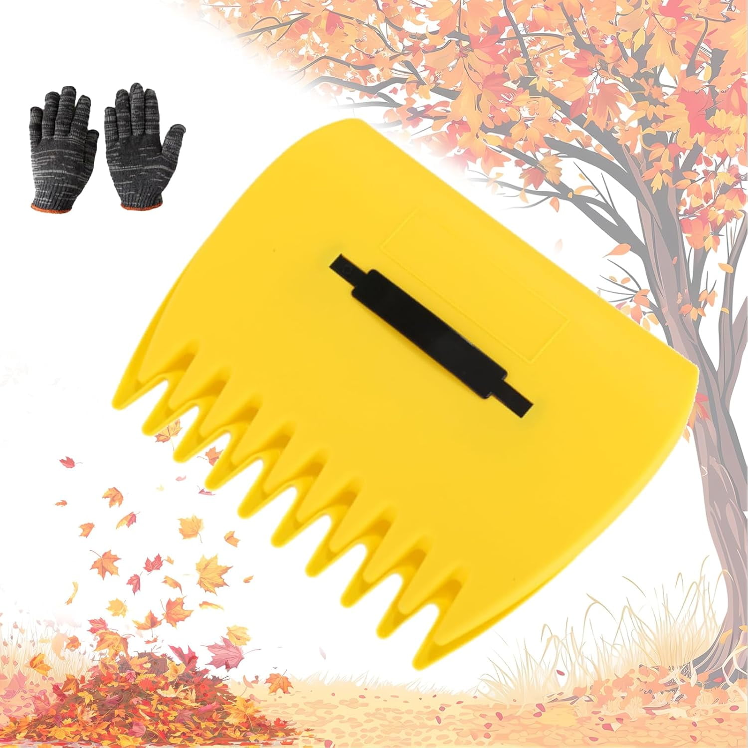 Texwix Flexcamo 3-in-1 Ergonomic Pickup Rake, Visitseein Easy Leaf ...