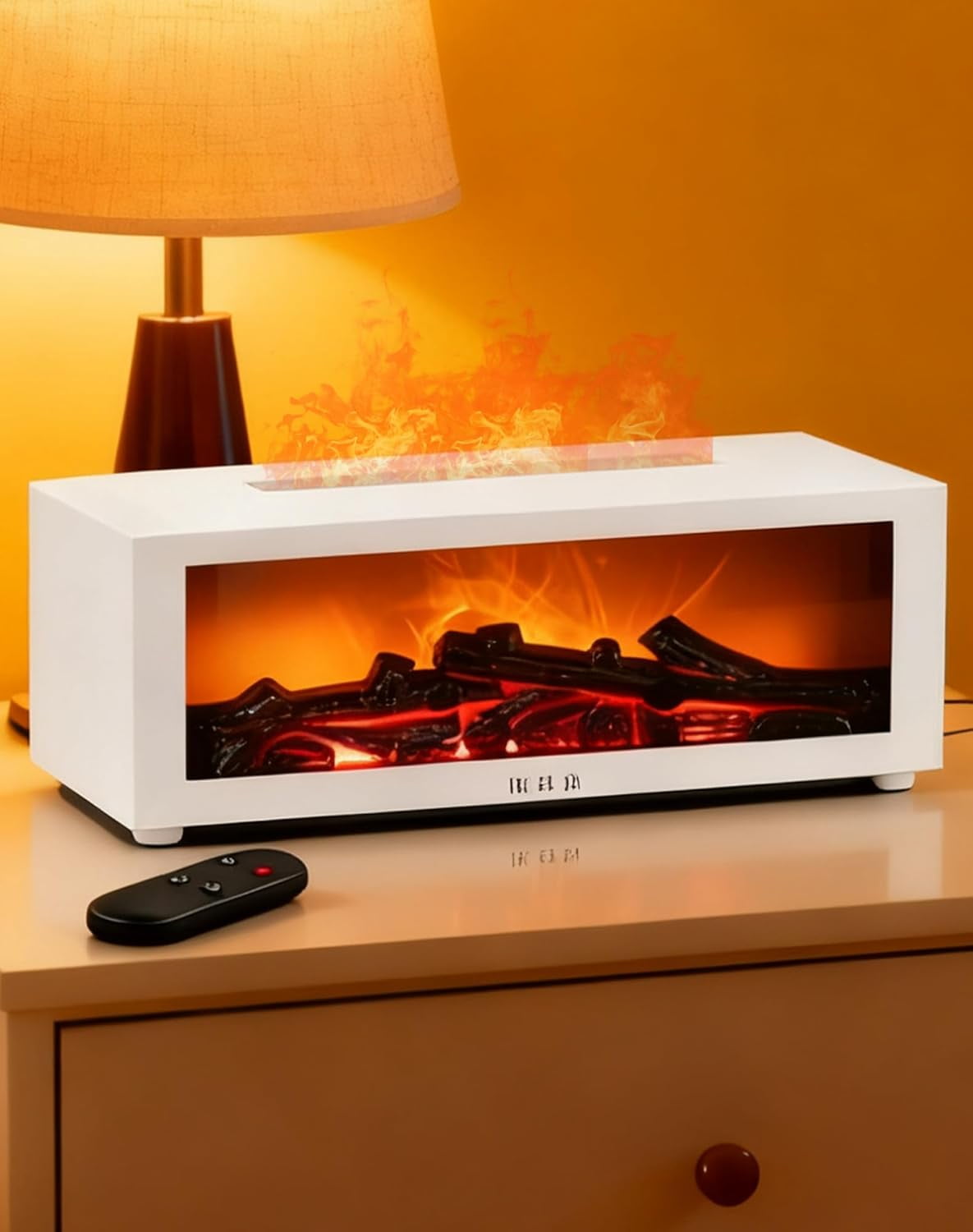 Texwix Flexcamo Humidifier - Cozy Flame Effect Diffuser with 7 Color ...