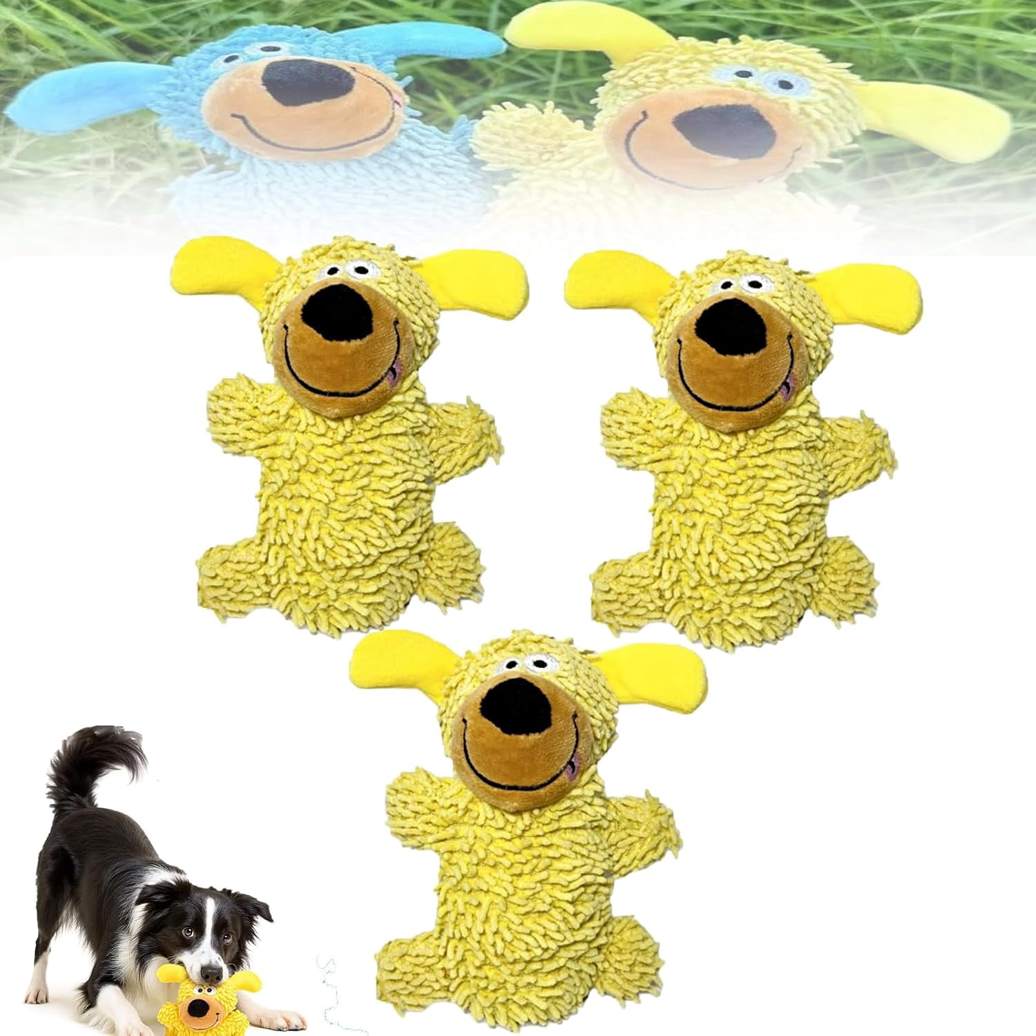 Texwix Flexcamo Squeaky Dog Plush Toy, Cute Soft Resistant Squeaky Toys ...