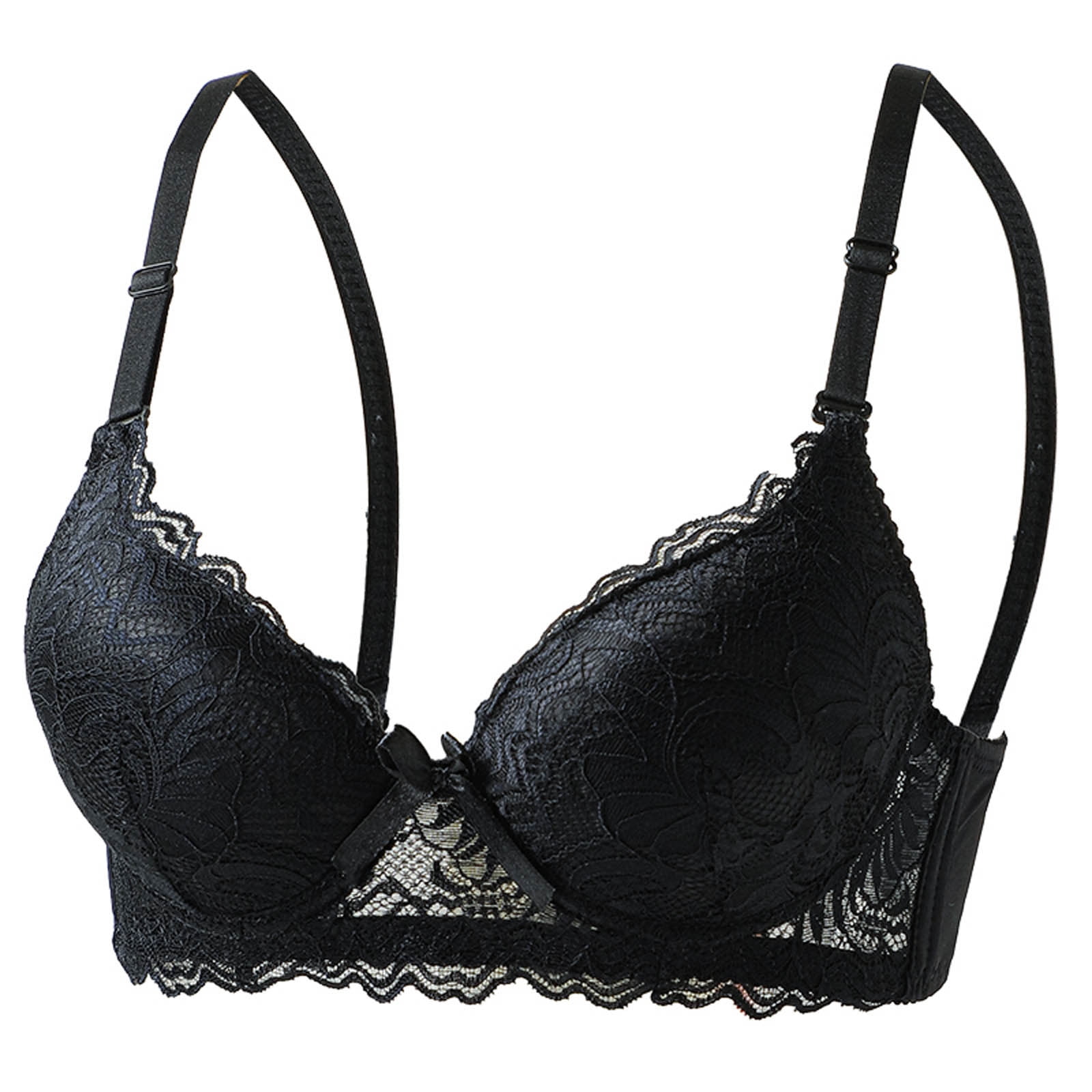 Teyfeniy Lace Halter Bras for Women Wire Balconette Seamless Comfy ...