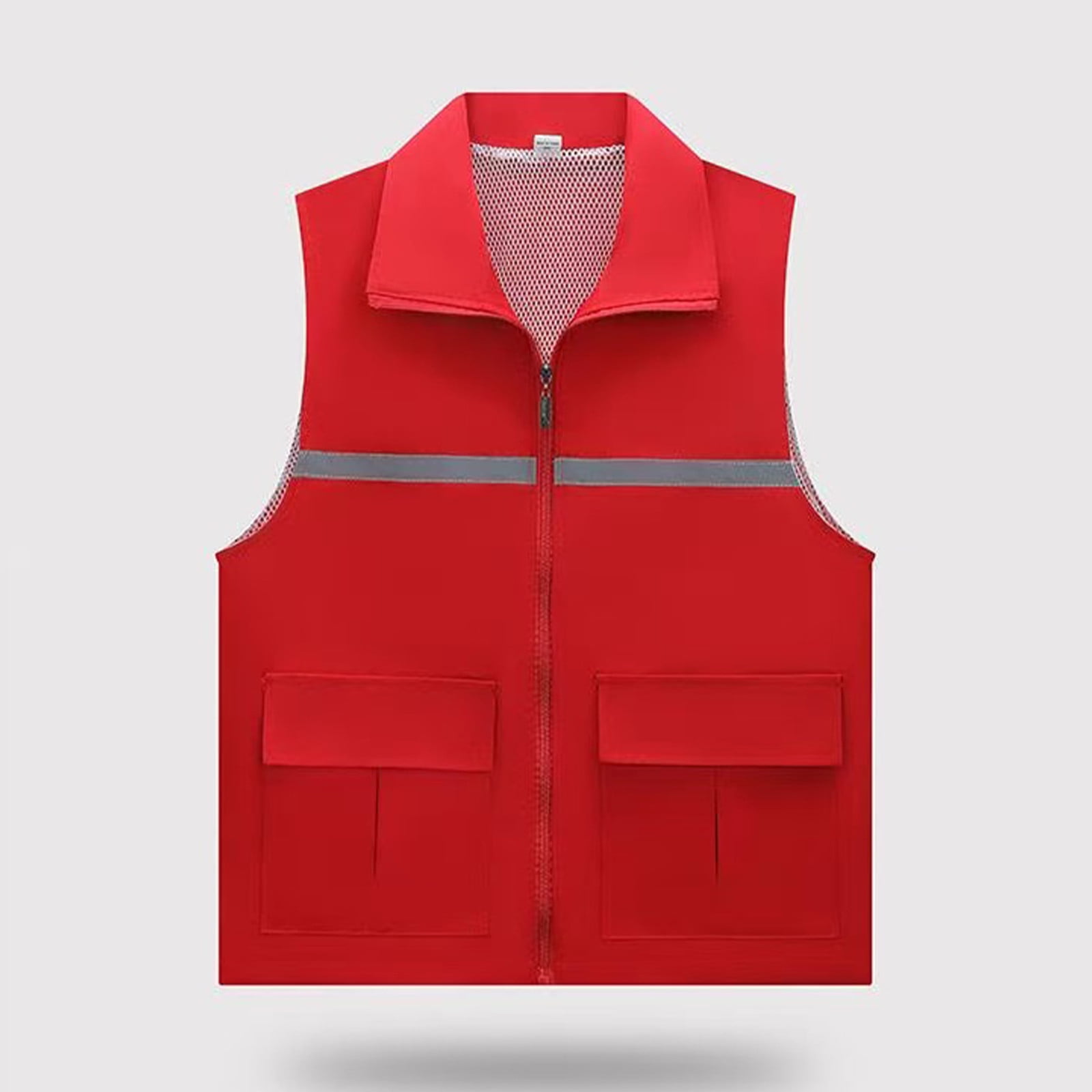 Teyfeniy Reflective Vests for Adult Breathable Mesh Liner Sleeveless ...