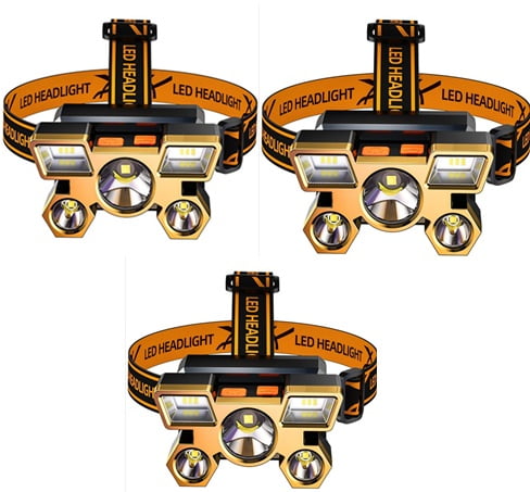 Teyjry Headlamps Reading Headlamp Recharge Lights for Runners at Night ...