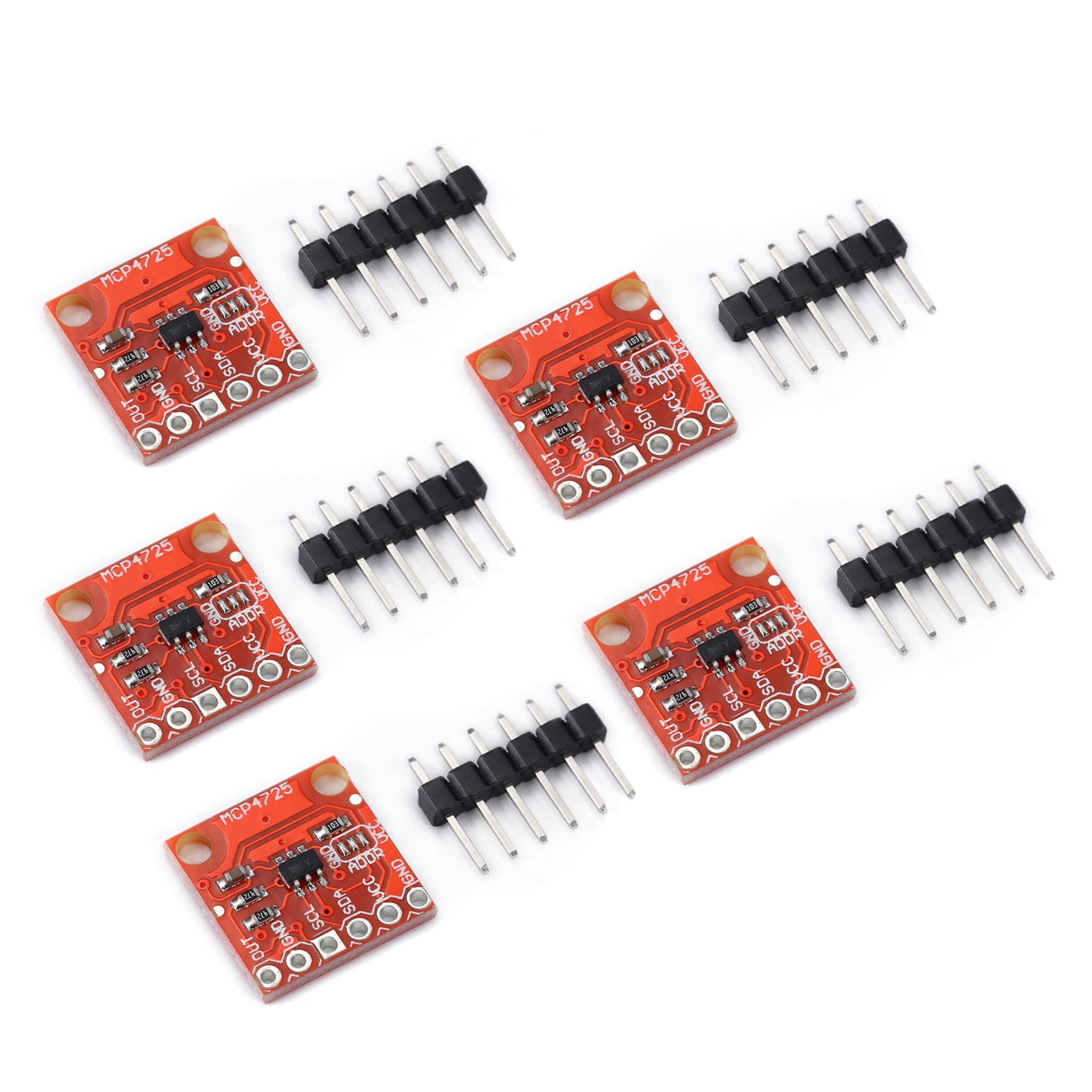 Teyleten Robot MCP4725 12-bit SSF20 I2C DAC Breakout Module Development Board 2.7V to 5.5V for ...