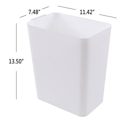 Teyyvn 3-Pack 4.5 Gallon Small Plastic Trash Can, Garbage Container ...