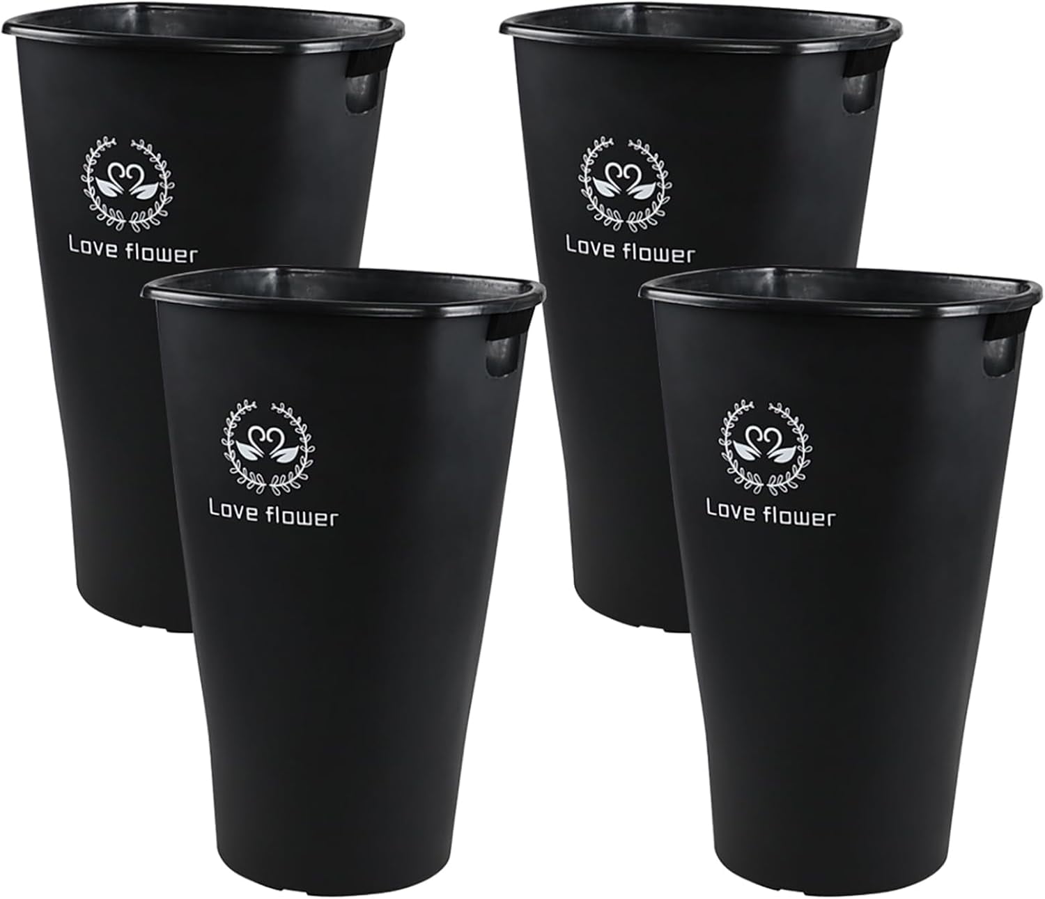 Teyyvn 4-Pack 19.92 Inch Plastic Floral Bucket, Flower Buckets for Cut ...