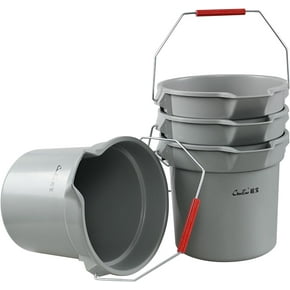 Industrial 5-Gallon Buckets with Pour Spouts for Easy Handling