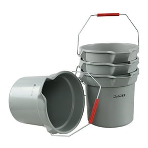 Industrial 5-Gallon Buckets with Pour Spouts for Easy Handling