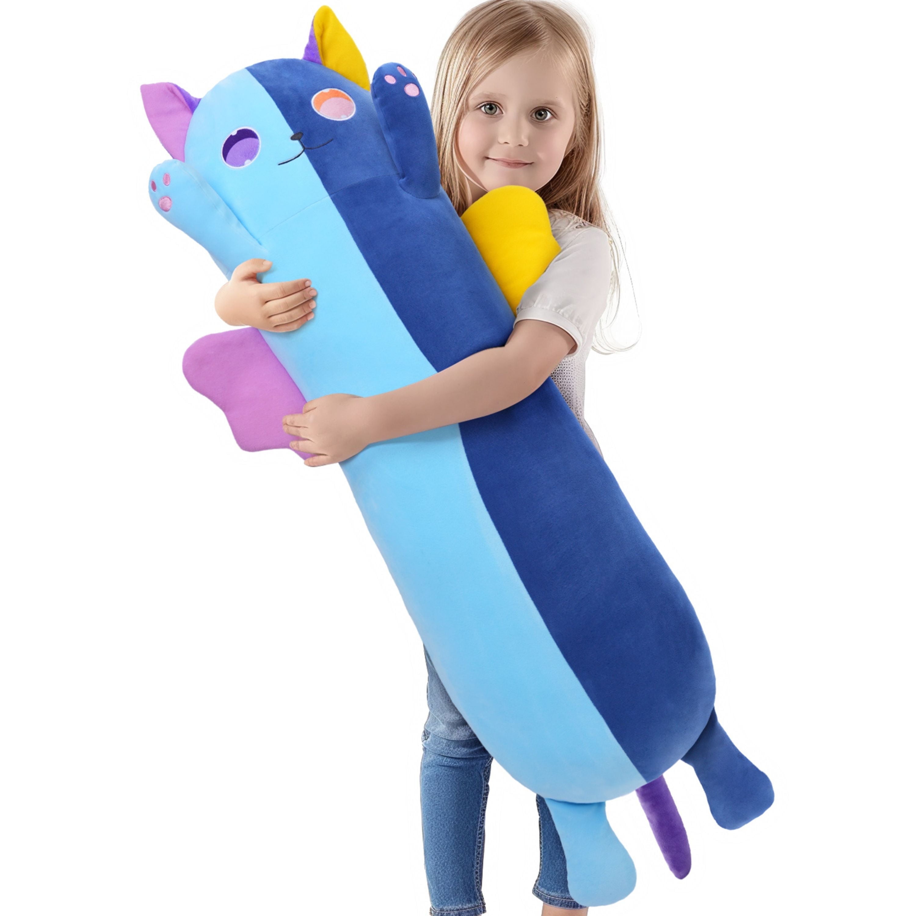 Tezituor 41.7" Cat Stuffed Animal Long Cat Body Pillow Plush Toy ...