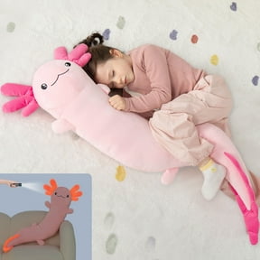 Tezituor, 48" Axolotl Stuffed Animal, Glow in The Dark Plush Toy ...