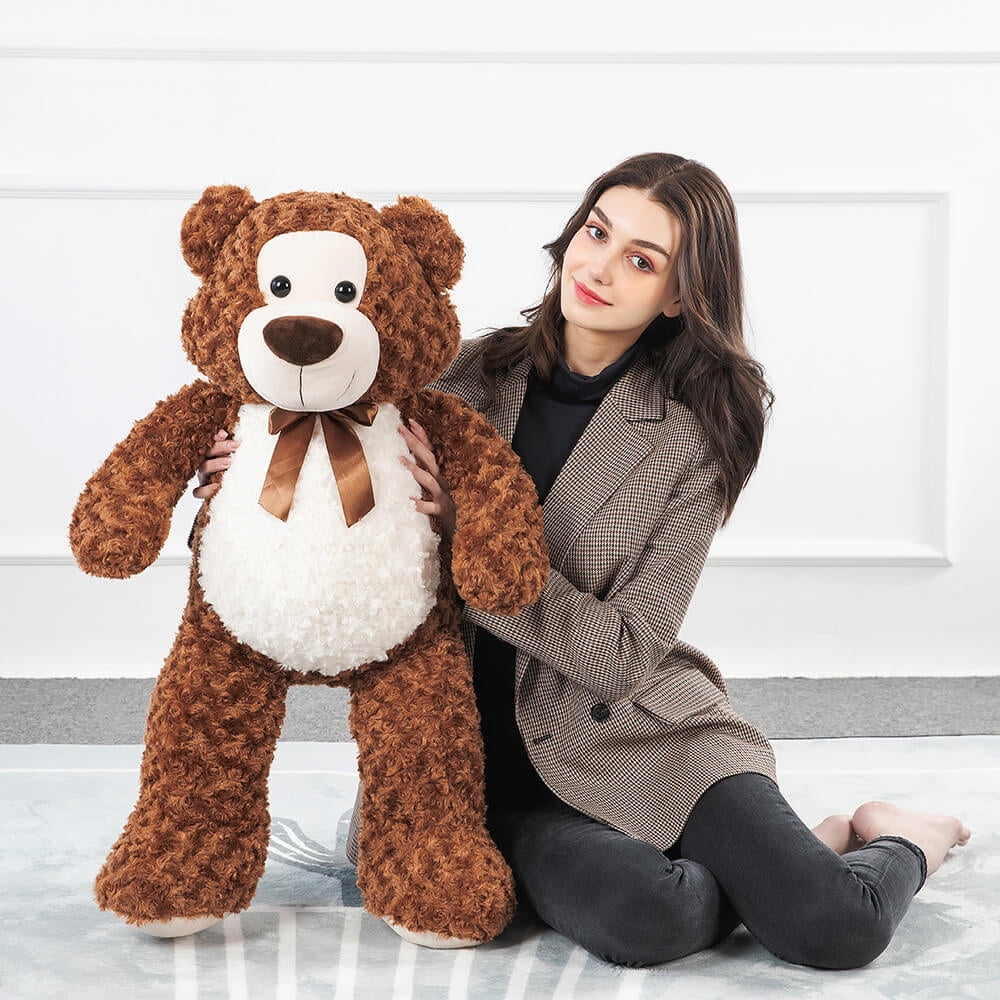 Tezituor Giant Teddy Bear 35'' Stuffed Animal Soft Hug Plush Toy ...