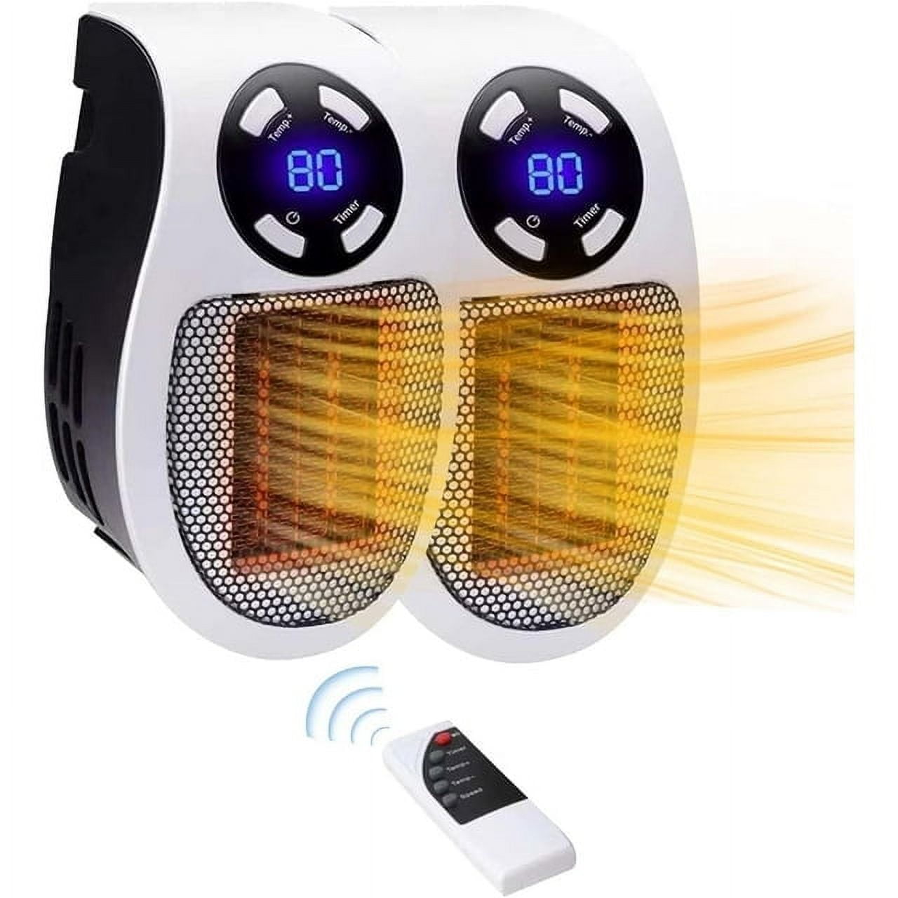 Tfalo Indoor Space Heaters, 500w Ceramic Alpha Heater with Adjustable ...