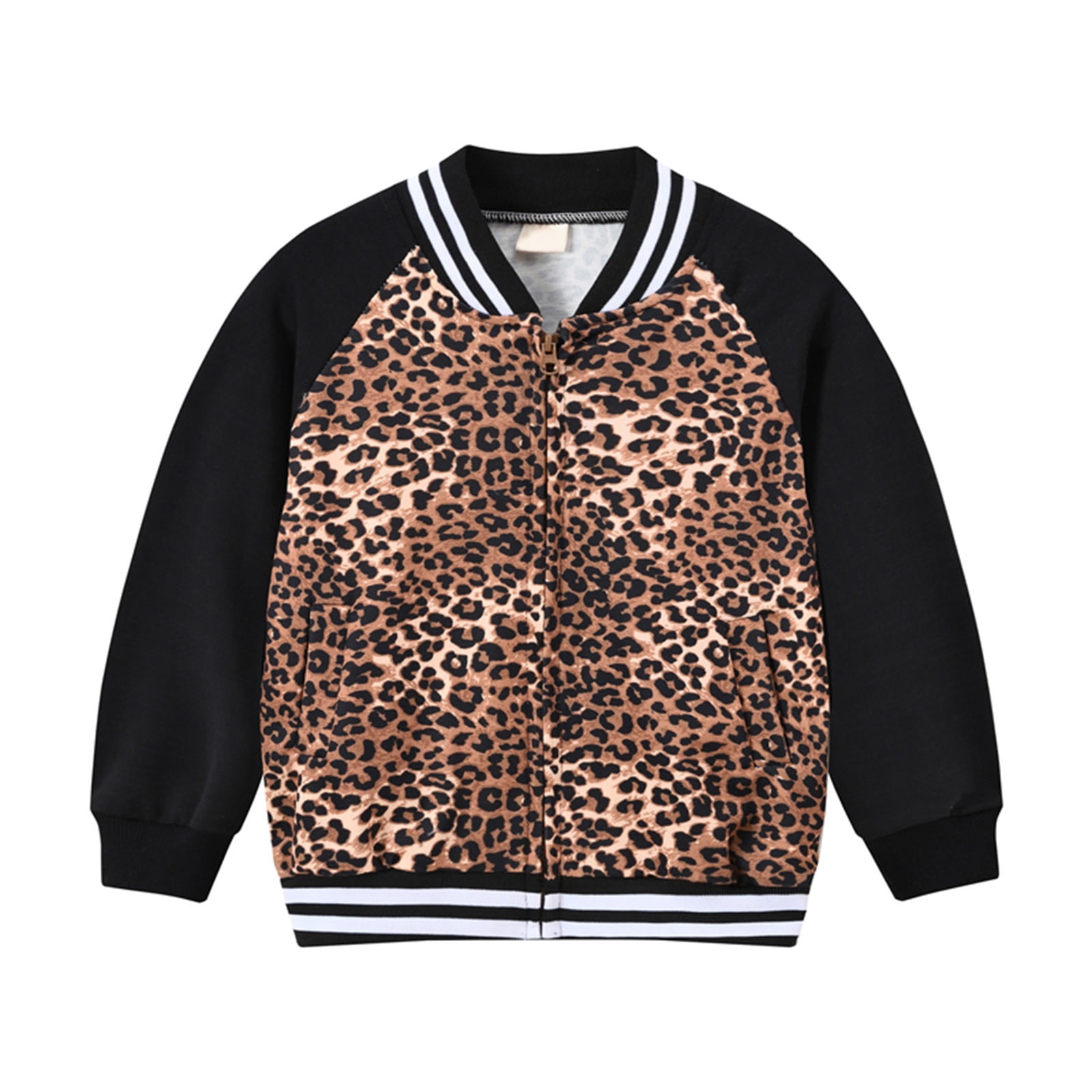 Tfken Child Little Boys Varsity Jacket Size 3-4 Years Leopard Print ...
