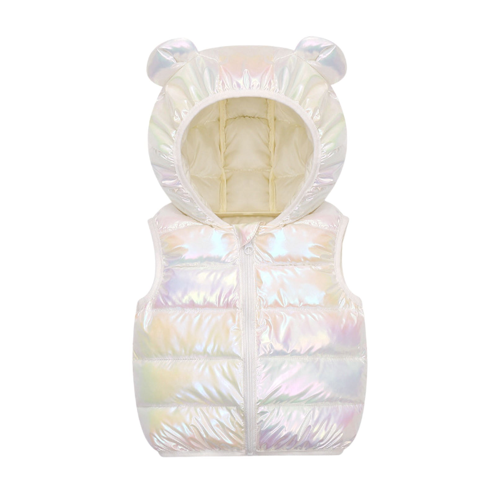 Tfken Child Little Girls Quilted Cotton Jacket Size 5-6 Years Sequins ...
