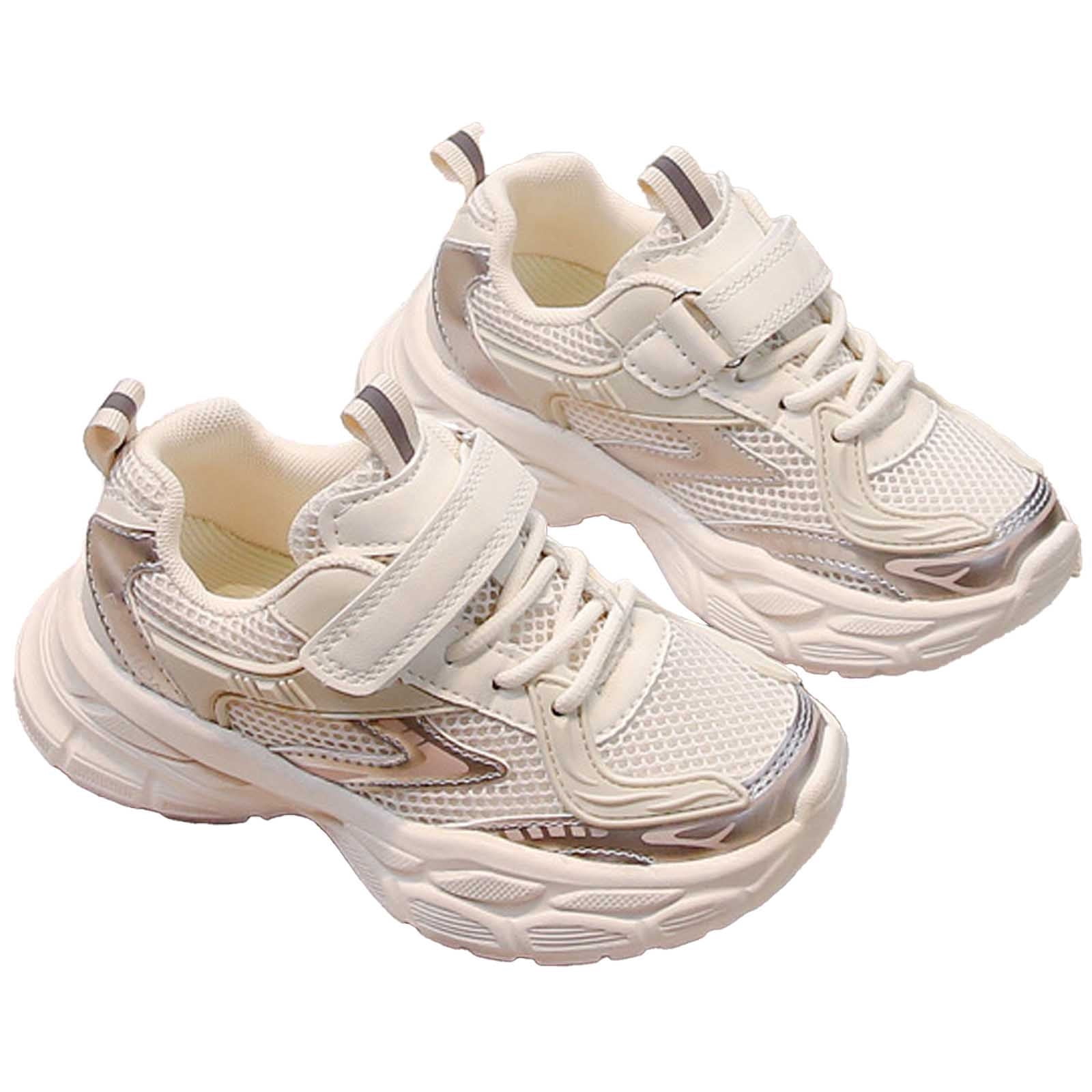 Tfken Little Girls Badminton Walking Shoes Size 5-5.5 Years Pu Platform ...