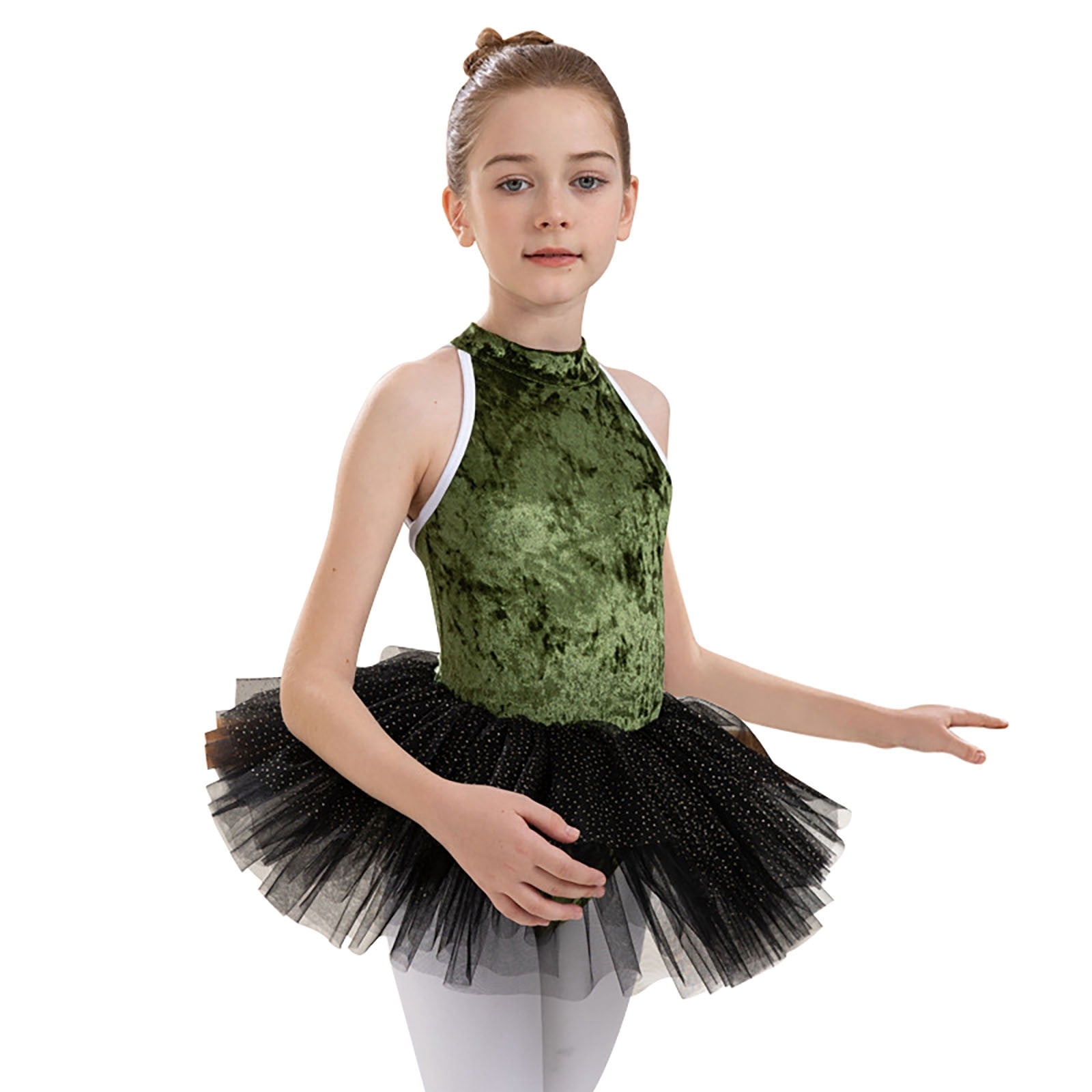 Tfken Outfit For Girls Summer Training Dress Performance Dress Latin ...