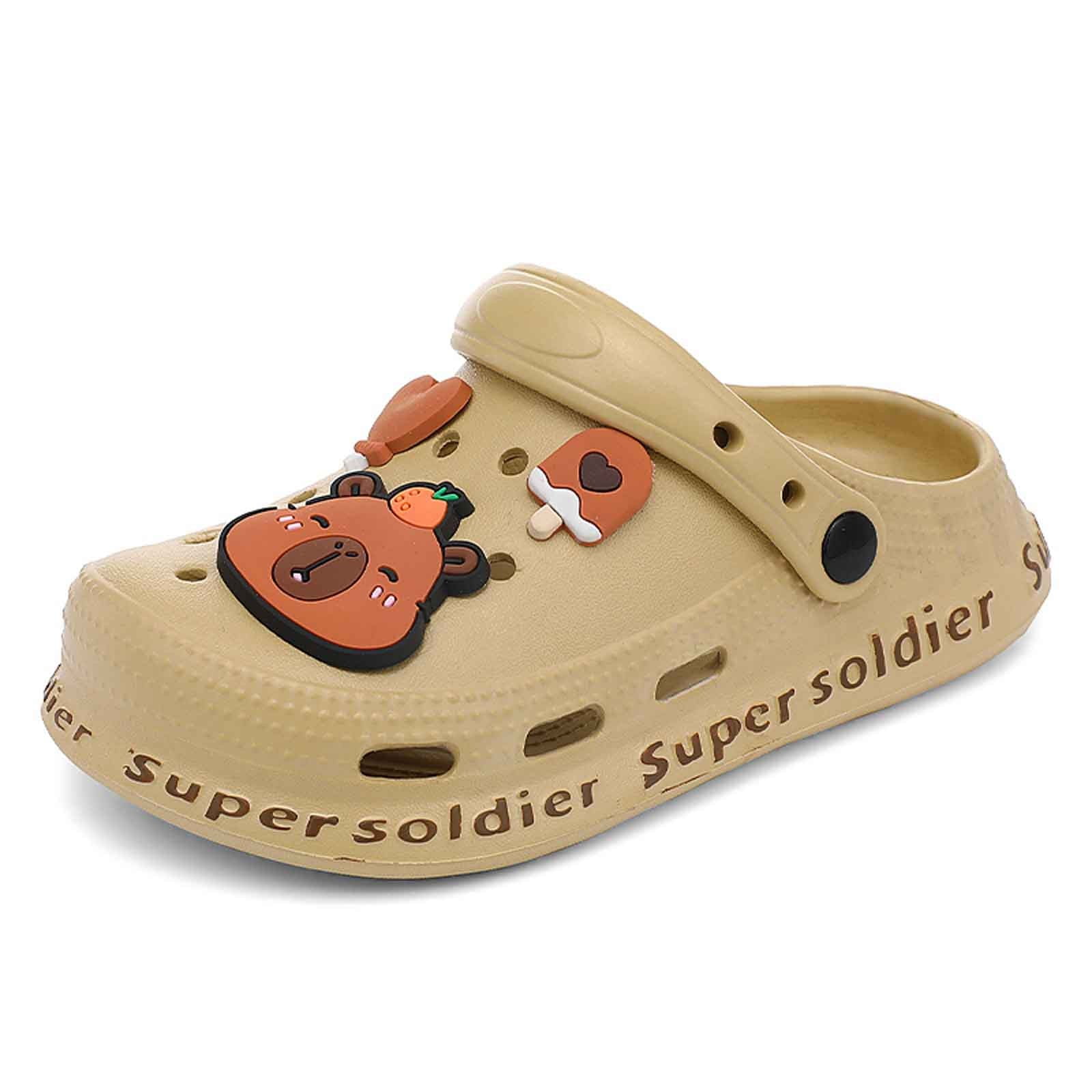 Tfken Slippers Clogs For Girls Boys Lightweight Beach Size 7-8 Years ...